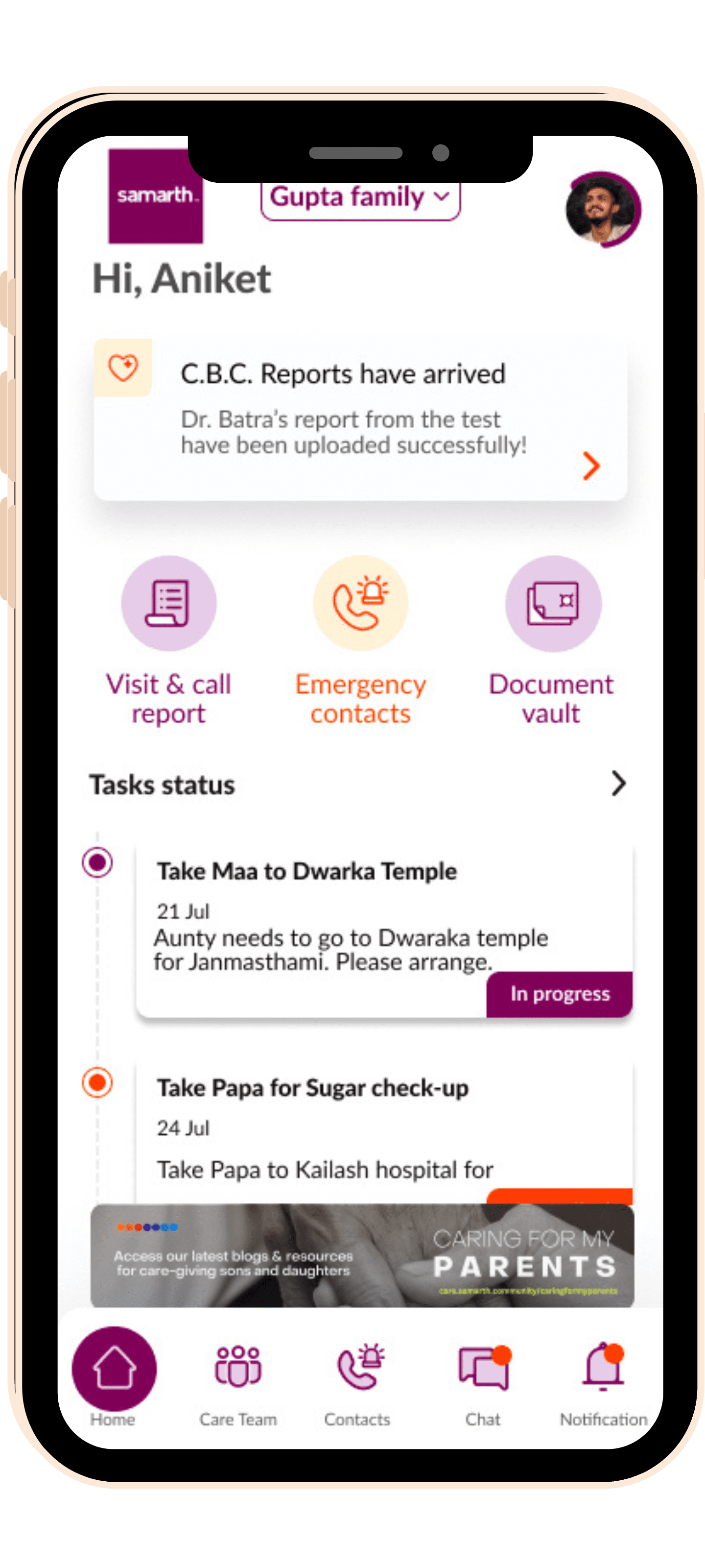 Samarth Care for Seniors | India’s Leading Eldercare App
